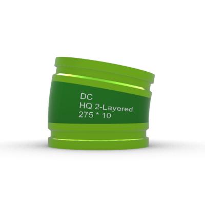 China Double Layered Hydraulic Elbow Pipe 275x10 10 Degree Green High Pressure Wear Resistant for sale