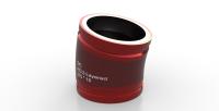 China DC Double-Layered High Wear-Resistant 275x30 Elbow Red Concrete Pump Pipe for sale