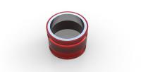China DC Double-Layered Concrete Pump Elbow Pipe 240x20mm High Wear Resistant 63 HRC for sale