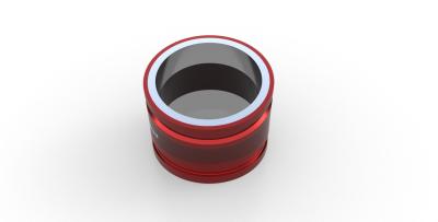 China DC Double-Layered Concrete Pump Elbow Pipe 240x20mm High Wear Resistant 63 HRC for sale