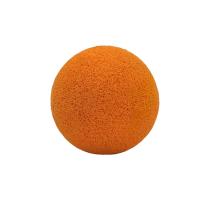 China Natural Rubber Concrete Pipe Cleaning Sponge Ball 100mm Orange for Pump Pipe for sale