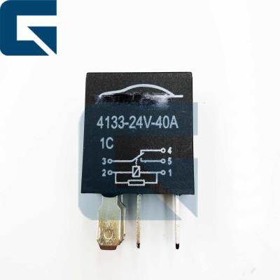 China 4133-24V-40A Five Pin Power Relay for 24V Excavator Electrical System for sale