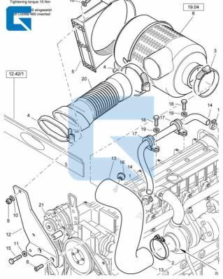 China 05552431 Hose clip for BOMAG Compactor and Road Roller Parts for sale