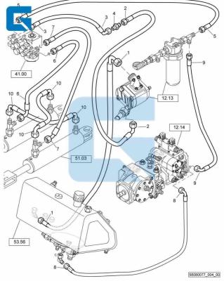 China 05554734 Hose for BOMAG Compactor and Road Roller Parts for sale