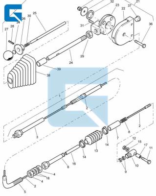 China 05561010 Control cable for BOMAG Compactor and Road Roller Parts for sale