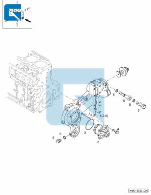 China 05712991 Coolant pump for BOMAG Compactor and Road Roller Parts for sale
