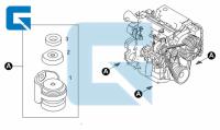 China 05713027 Mounting foot for BOMAG Compactor and Road Roller Parts for sale