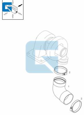 China 05716232 Charge air elbow for BOMAG Compactor and Road Roller Parts for sale