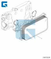 China 05716256 Oil cooler for BOMAG Compactor and Road Roller Parts for sale