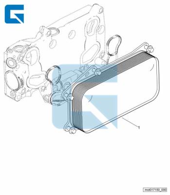China 05716256 Oil cooler for BOMAG Compactor and Road Roller Parts for sale