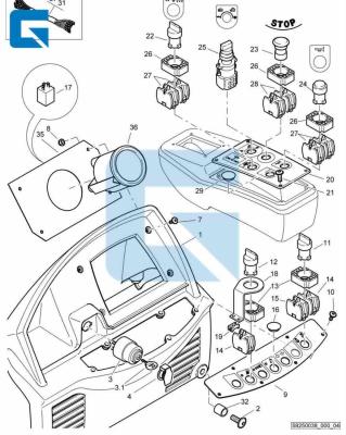 China 05766813 Glower starter switch for BOMAG Compactor and Road Roller Parts for sale