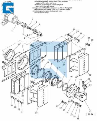 China 05800957 Vibration motor for BOMAG Compactor and Road Roller Parts for sale