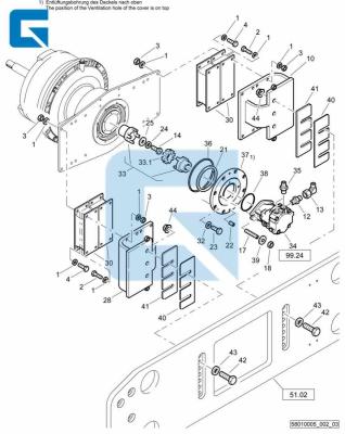 China 05817004 Vibration motor for BOMAG Compactor and Road Roller Parts for sale
