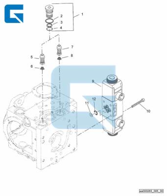 China 05817611 Way valve for BOMAG Compactor and Road Roller Parts for sale