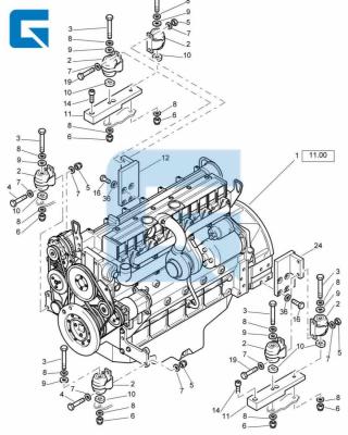 China 06170031 Engine support for BOMAG Compactor and Road Roller Parts for sale