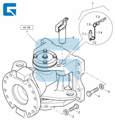 China 58040214 Link, assembled for BOMAG Compactor and Road Roller Parts for sale