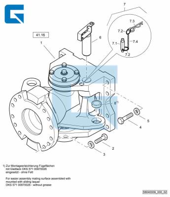 China 58040260 Fastening pin for BOMAG Compactor and Road Roller Parts for sale