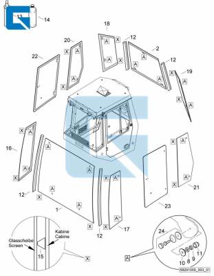 China 58291103 Screen for BOMAG Compactor and Road Roller Parts for sale