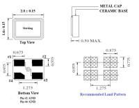 China Compact low profile quartz crystal ABRACON ABM11W-48.0000MHZ-7-B1U-T3 optimized for IoT applications for sale