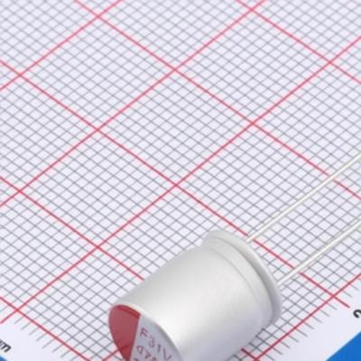 China Durable Capacitor Conductive Polymer Radial Type High Voltage AISHI SPV1VM471G13O00RAXXX RoHS Compliant Lead Free for sale
