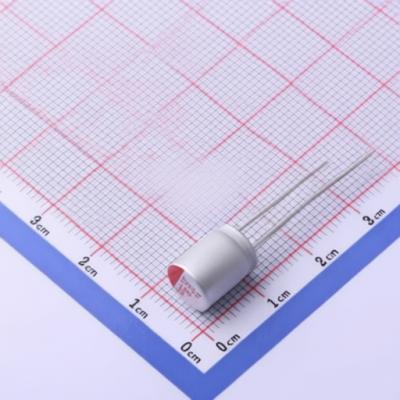China RoHS Compliant Conductive Polymer Aluminum Electrolytic Capacitor AISHI SPZ1VM101F11O00RAXXX with Low ESR for sale