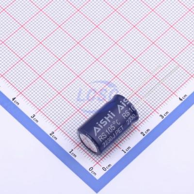 China Compact aluminium electrolytic capacitor AISHI ERS1VM102W20OT with PET sleeve material and RoHS compliance for sale