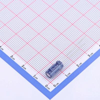 China aluminium electrolytic capacitors AISHI ERJ1JM100D11OT with violet PET sleeve and white marking color for sale