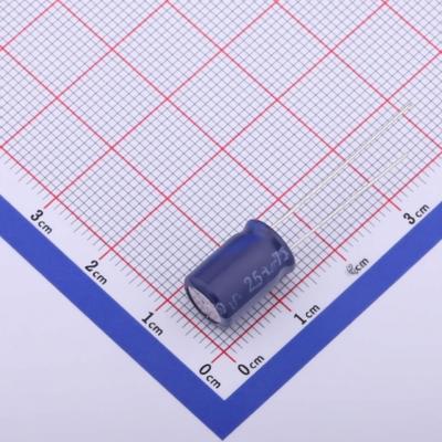 China miniature single ended aluminium electrolytic capacitors AISHI ERF1EM471F12OT with PET violet sleeve for sale