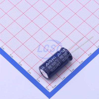 China Miniature Aluminum Electrolytic Capacitors Rated 105C Endurance 2000 to 4000 Hours AISHI ERE1KM331W25OT RoHS Compliant for sale