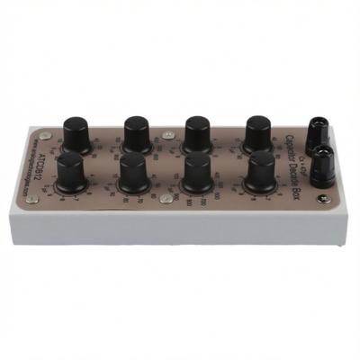 China Decimal decade capacitor box ATI ATCDB12 featuring high resolution 1pF and lead free RoHS compliance for circuit experiments for sale
