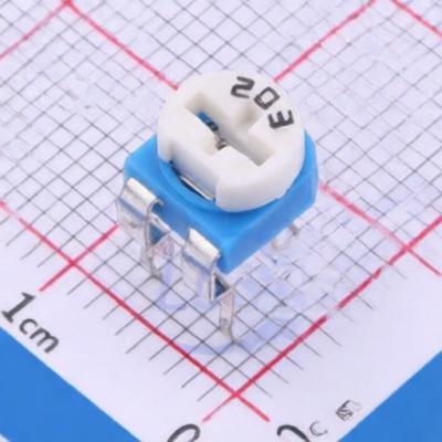 China Carbon Film Trimmer Potentiometer BOCHEN RM065-203 20K with Linear Resistance Taper and 0.1W Rated Power for sale
