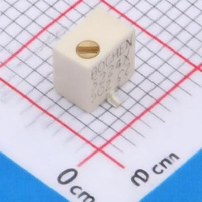 China Compact 4mm surface mount glass glaze trimming potentiometer BOCHEN 3224X-1-502E with 10 turn rotation for sale