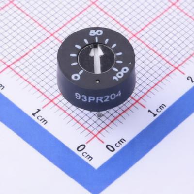 China Glass glaze preset potentiometer BOCHEN 93PR-1-204 with contact resistance and wide nominal resistance range for sale