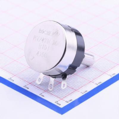 China Compact single turn potentiometer BOCHEN RV24YN 20S B101 with carbon film and rated power of 1 watt for sale