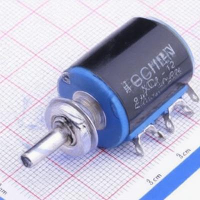 China Compact size BOCHEN WXD3-12-2W 2.2K wirewound potentiometer offering performance and temperature endurance for sale