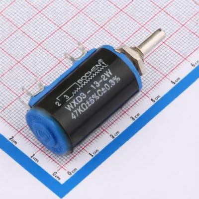 China Precision multi turn wirewound potentiometer BOCHEN WXD3 13 2W 47K rated power 2W 10 turn rotation for sale