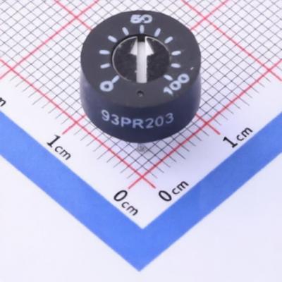 China Glass glaze preset potentiometer BOCHEN 93PR-1-203 with 1 gigaohm insulation resistance at 100 volts AC for sale
