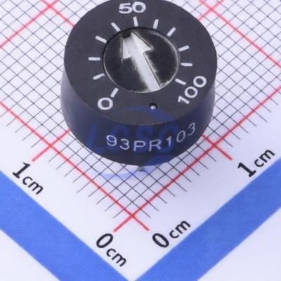 China Preset potentiometer BOCHEN 93PR-1-103 glass glaze type for stable and precise resistance adjustment for sale