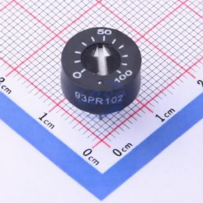 China Durable electronic potentiometer BOCHEN 93PR-1-102 glass glaze type with high insulation resistance for sale