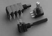 China 16 mm carbon potentiometer Amphenol PC16SH-10CP11-205A3030-TA with modular gang type and IP54 protection rating for sale