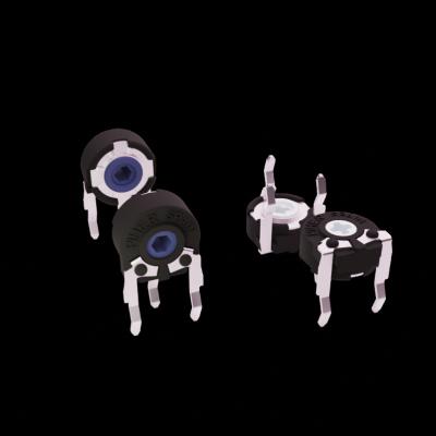 China Amphenol PT6KV 224A2020 Carbon Through Hole Trimmer Potentiometer with Automatic Insertion Packaging for sale