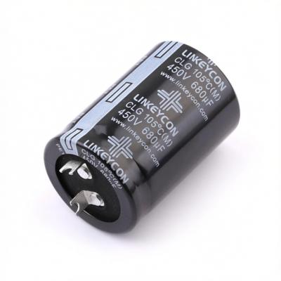 China SNAPIN TYPE ALUMINUM ELECTROLYTIC CAPACITORS CLG General Series by Anhui LinkeyCon Electronic Technology Co Ltd ZCLG681M450SEHAP500L for sale