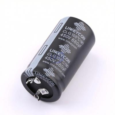 China SNAP IN TYPE ALUMINUM ELECTROLYTIC CAPACITORS Anhui LinkeyCon Electronic Technology Co Ltd ZCLG681M450SEAAO550L for sale