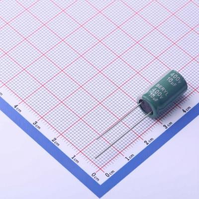 China Input Filtering Capacitors BERYL Electronic Tech RD400M100LO10*16TH-2A2E Miniature Aluminum Electrolytic with RoHS2.0 Compliance for sale