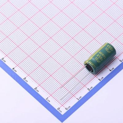 China Miniature Aluminum Electrolytic Capacitors RC Series BERYL Electronic Tech RC450M100LO10*20TH-2A1Et for electronic circuits for sale