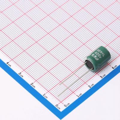China Miniature Aluminum Electrolytic Capacitors BERYL Electronic Tech RD400M6R8LO10*13TH-2A2Et RoHS Compliant Product for sale
