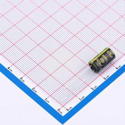 China Capacitance 470uF 25V Radial Aluminum Capacitor BERYL Electronic Tech RG025M471LO8*14TA-1A1E with IEC 60384 Certification for sale