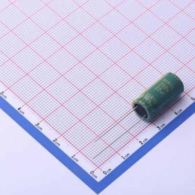 China Miniature Aluminum Electrolytic Capacitors BERYL Electronic Tech RC250M220LO10*20TH-2A1E RC Series RoHS Compliant for sale