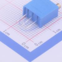 China Industrial 3/8 Square Multi Turn Cermet Potentiometer BOURNS 3296W 1 201LF with Chevron Seal Design for sale