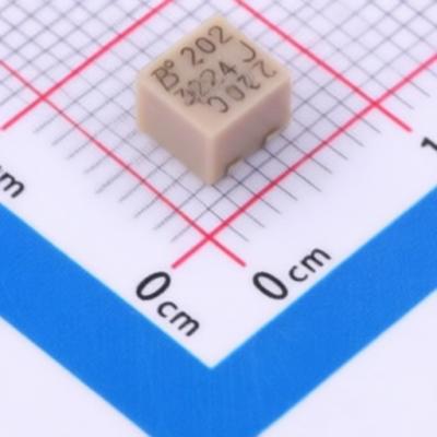 China Industrial grade sealed surface mount trimpot BOURNS 3224J-1-202E with top and side adjustment styles for sale